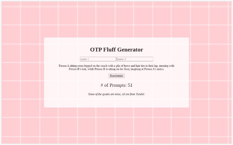 OTP Fluff Generator
