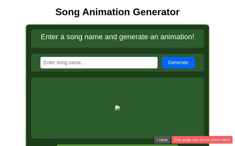 Song Animation Generator
