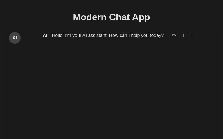 Modern Chat App