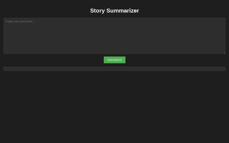 Story Summarizer ― Perchance Generator