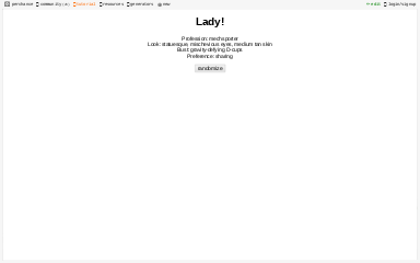 Lady! ― Perchance Generator