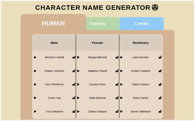 Character Name Generator