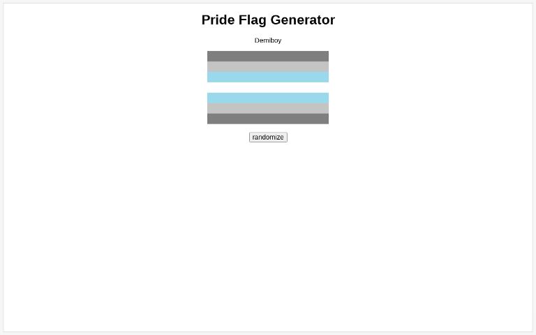 Pride Flag Generator