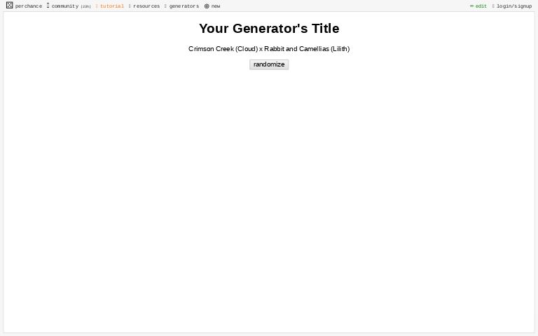 Lnsuitfusion ― Perchance Generator