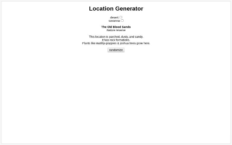 Location Generator