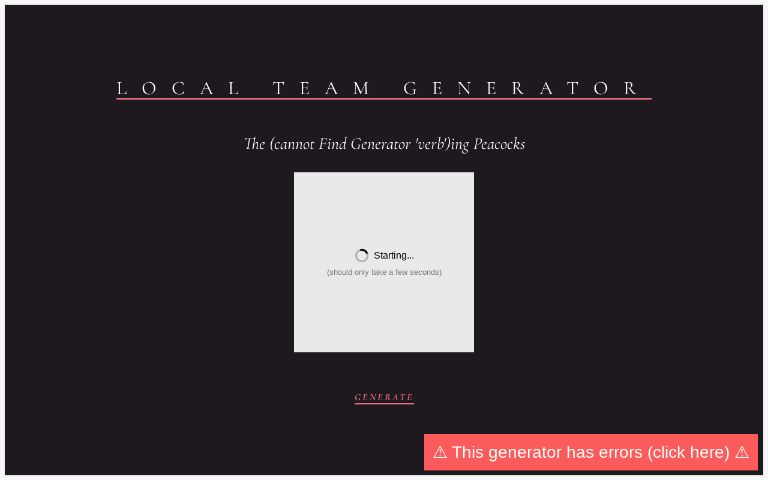local-sports-team-generator