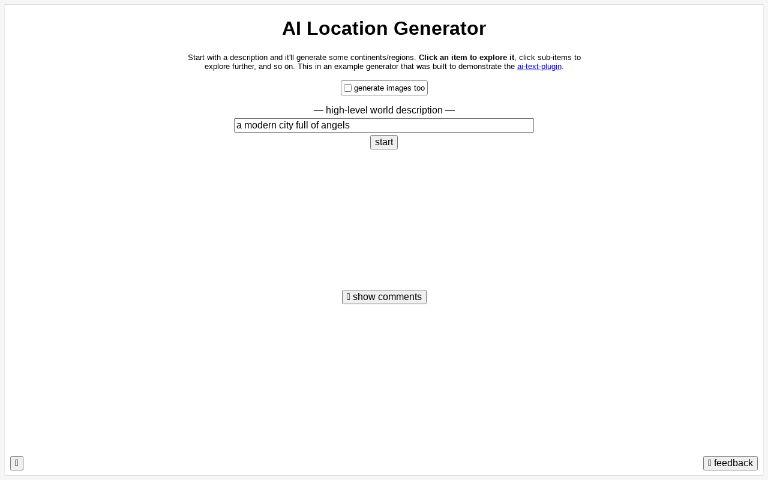 AI Location Generator