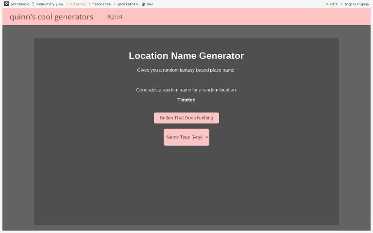 Location Name Generator