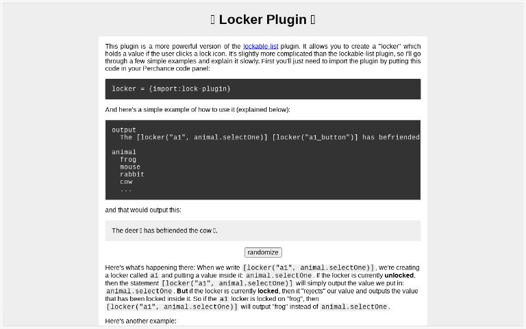 🔐 Locker Plugin 🔓