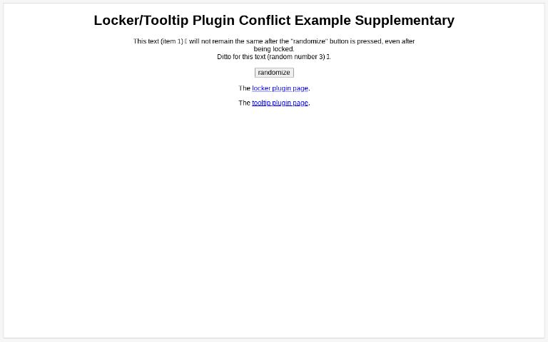 Locker/Tooltip Plugin Conflict Example Supplementary
