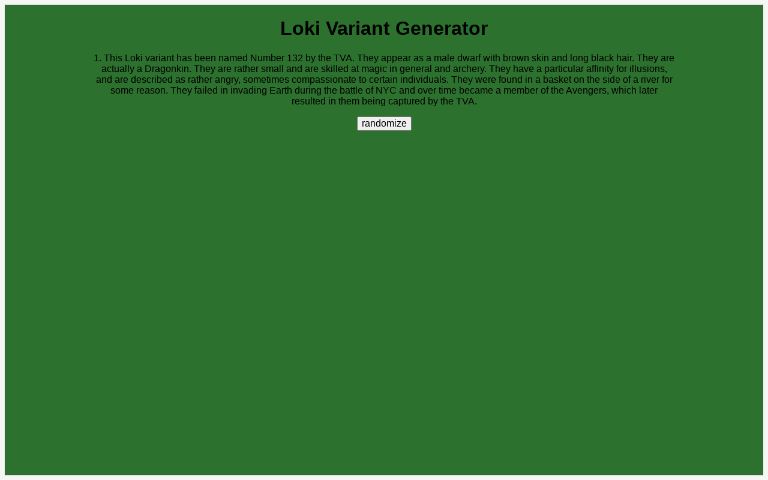 Loki Variant Generator