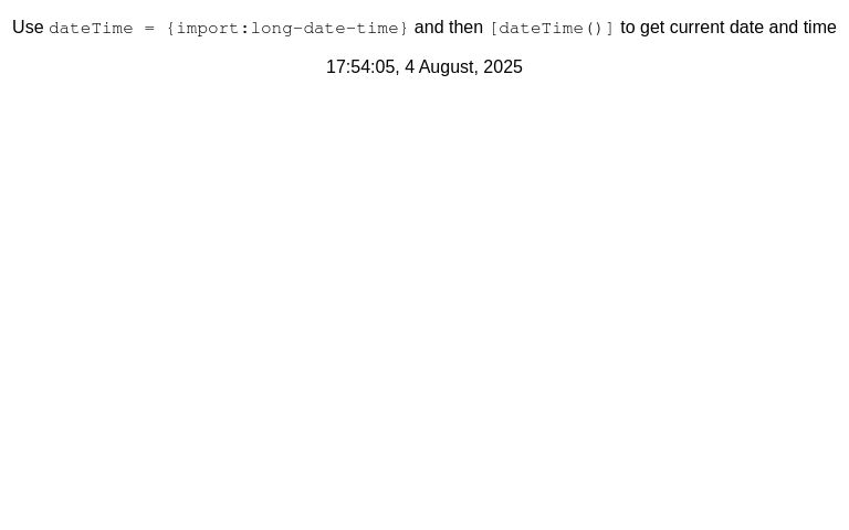 Long Date Time ― Perchance Generator