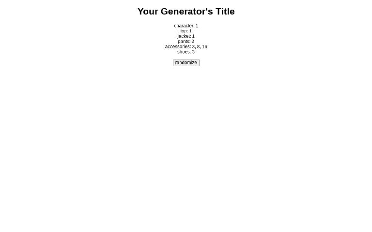Looojvo54j ― Perchance Generator