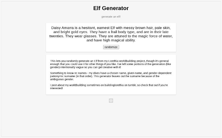 Elf Generator