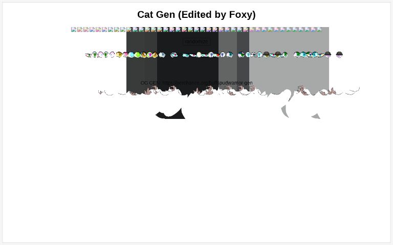 Cat Gen (Edited by Foxy) ― Perchance Generator
