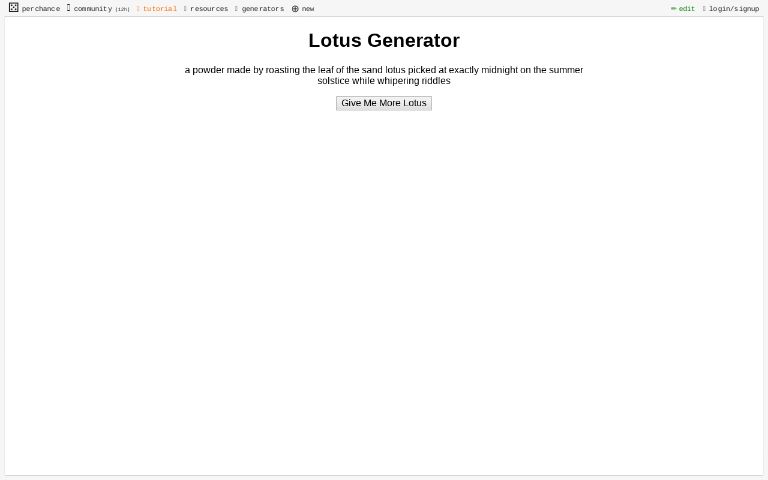 Lotus Generator