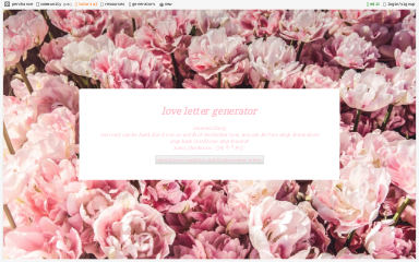 love letter generator
