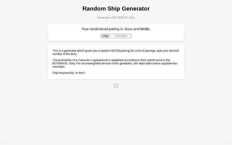 Random Ship Generator