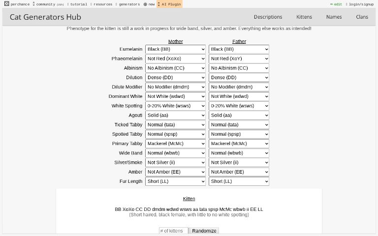 Kitten Generator