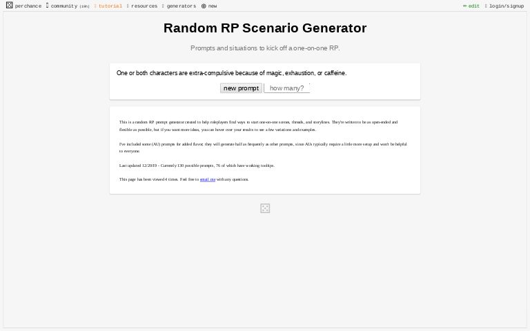 Random RP Scenario Generator