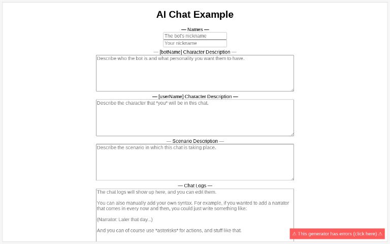 AI Chat Example
