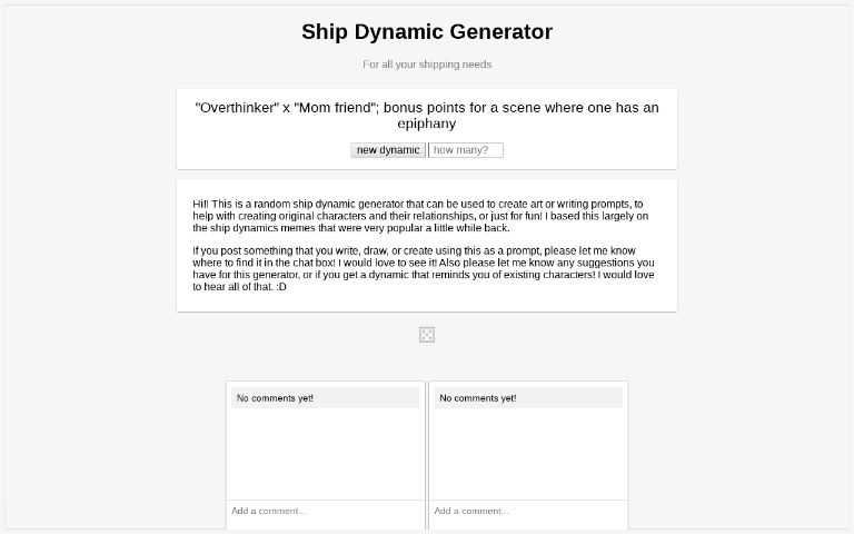 Ship Dynamic Generator