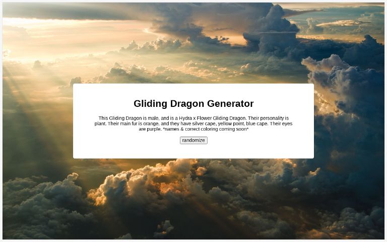 Gliding Dragon Generator