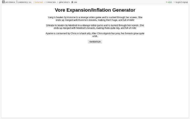 Vore Expansion/Inflation Generator