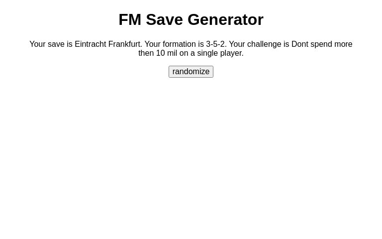 FM Save Generator