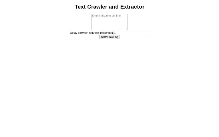 Text Crawler and Extractor ― Perchance Generator