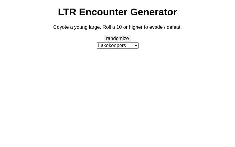 LTR Encounter Generator