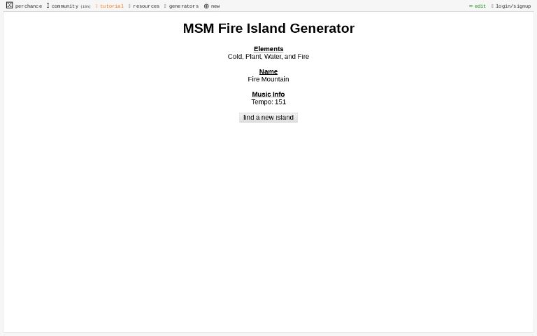 MSM Fire Island Generator