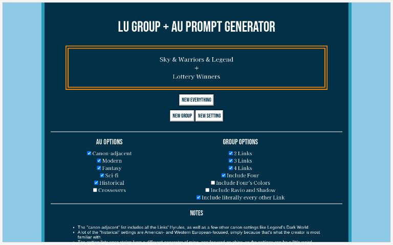 LU Group + AU Prompt Generator