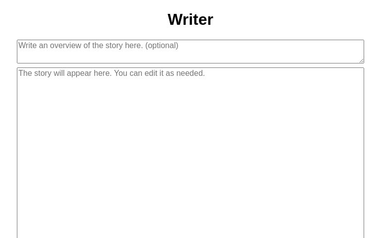 Writer ― Perchance Generator