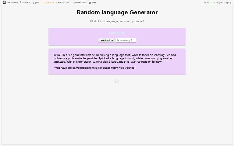 Random language Generator