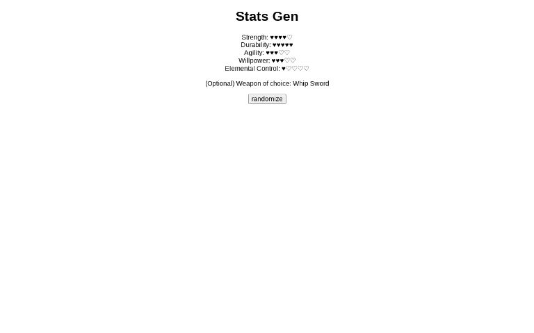 Stats Gen