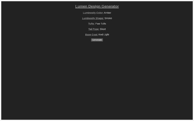Lumen Design Generator
