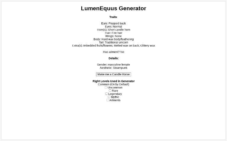 LumenEquus Generator
