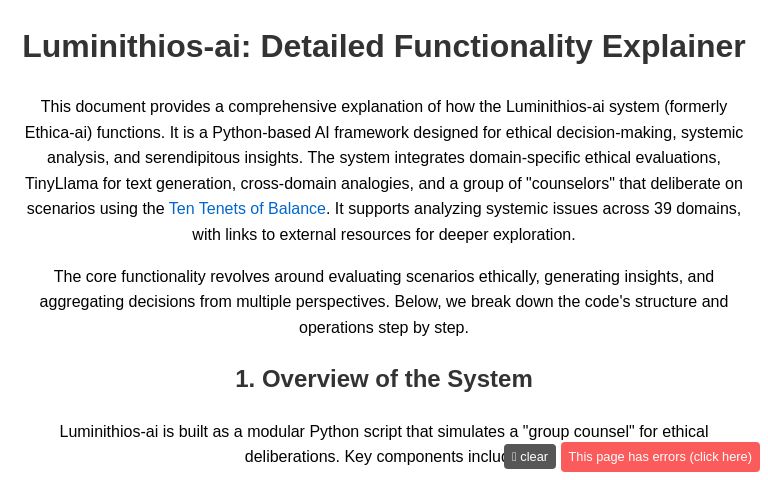 Luminithios-ai: Detailed Functionality Explainer ― Perchance Generator