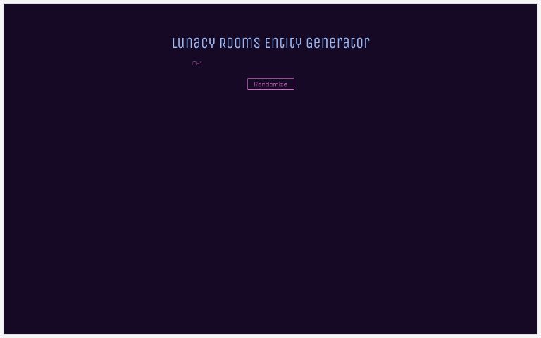Lunacy Rooms Entity Generator