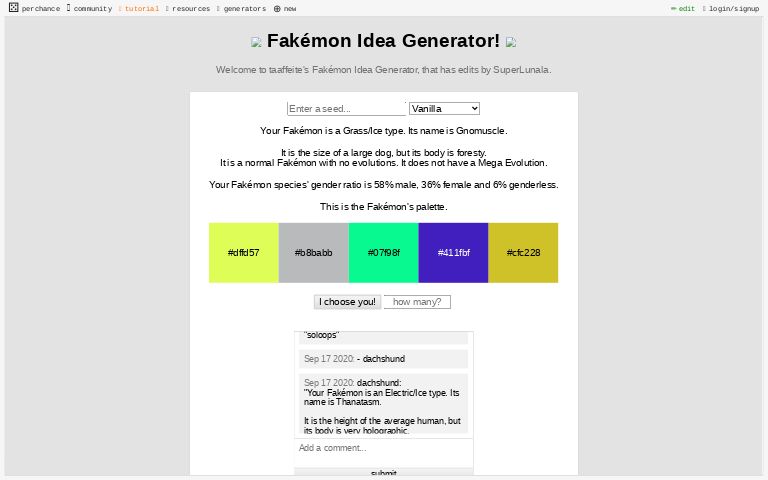 Astralneko's Fakemon Generator