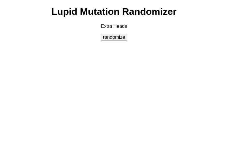Lupid Mutation Randomizer ― Perchance Generator