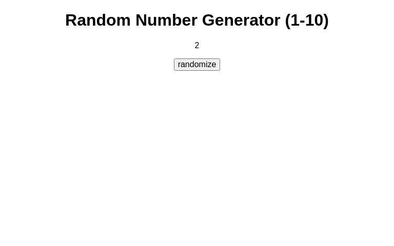 Random Number Generator (1-10)