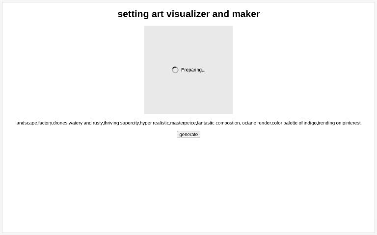 setting art visualizer and maker ― Perchance Generator