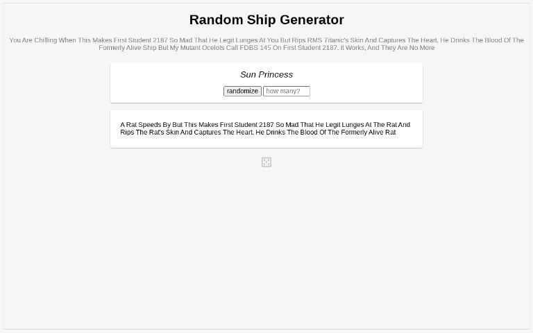Random Ship Generator