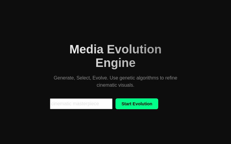 Media Evolution Engine ― Perchance Generator