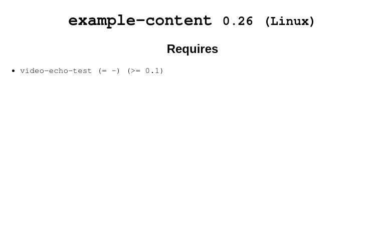 example-content 0.26 (Linux) ― Perchance Generator