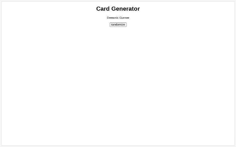 Card Generator