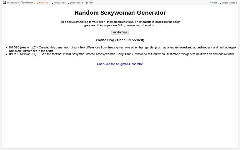 Random Sexywoman Generator