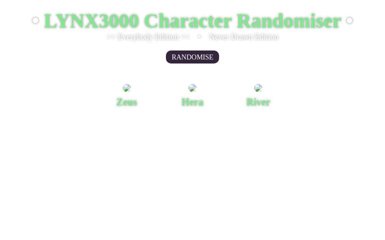 Lynx3000 Character Randomiser ― Perchance Generator